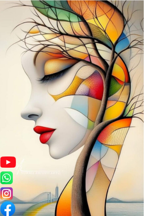 Abstract Abstract Head Poster Template | PosterMyWall