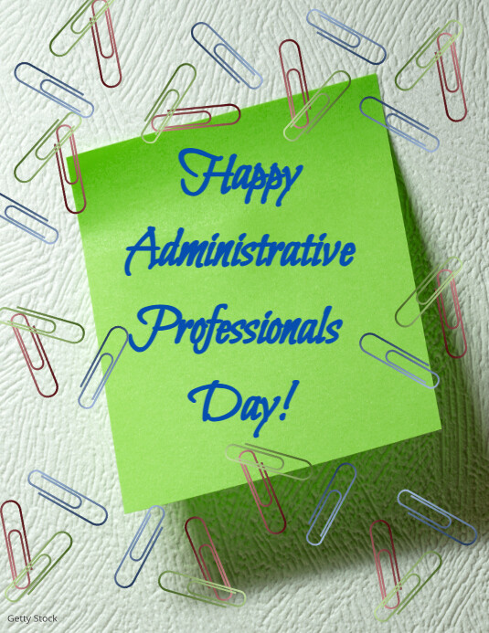 Abstract Administrative Professionals Flyer Flyer (us Letter) Template ...