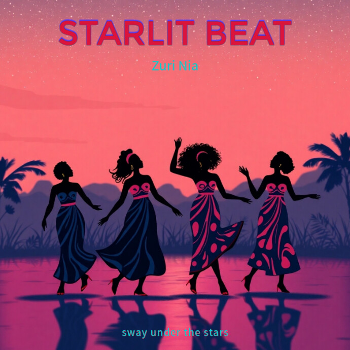 Abstract African Pop Twilight Dance Album Cover Template | PosterMyWall