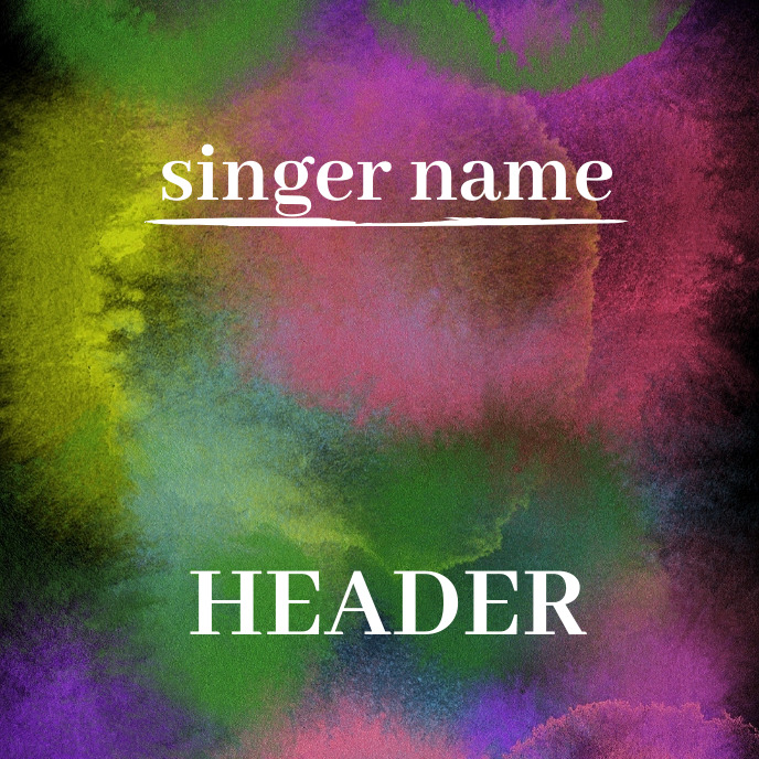 Abstract Album Cover Template | PosterMyWall