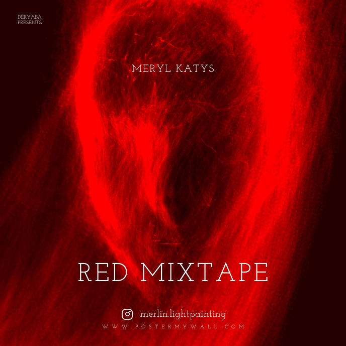 Abstract Anonymous Red Mixtape Music CD Cover Template | PosterMyWall