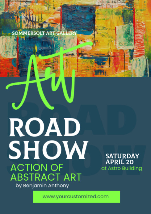 Abstract Art Event Flyer A4 Template | PosterMyWall