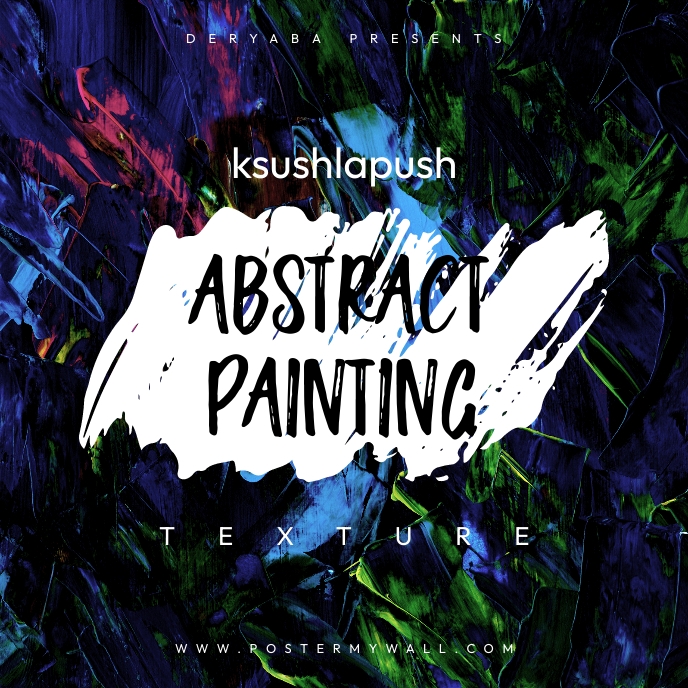 Copy of Abstract Art Painting Dark Album CD Cover | PosterMyWall