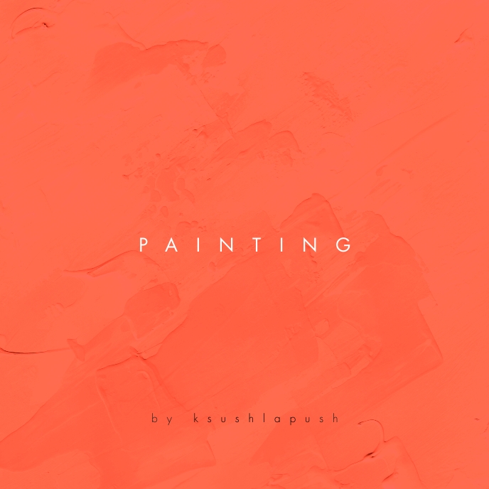 Abstract Art Painting Red Album CD Cover Template | PosterMyWall