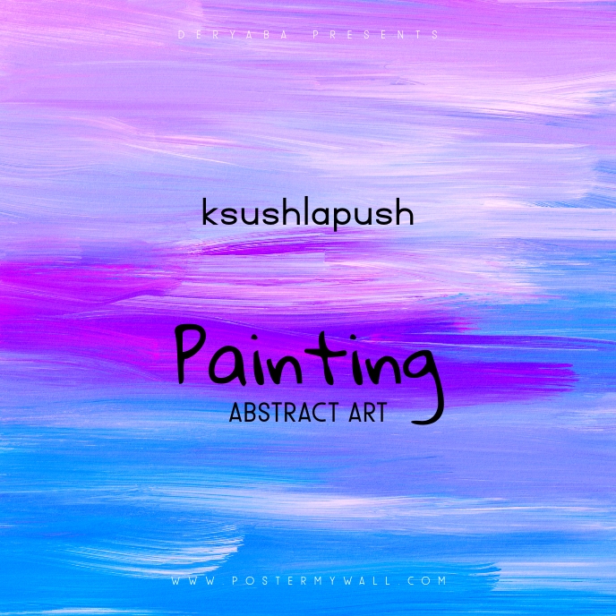 Abstract Art Painting Texture Album CD Cover Template | PosterMyWall