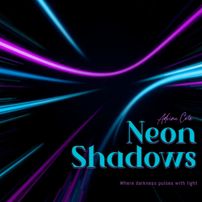 Abstract Black Neon Futuristic Gradient Rap Album Cover Template ...