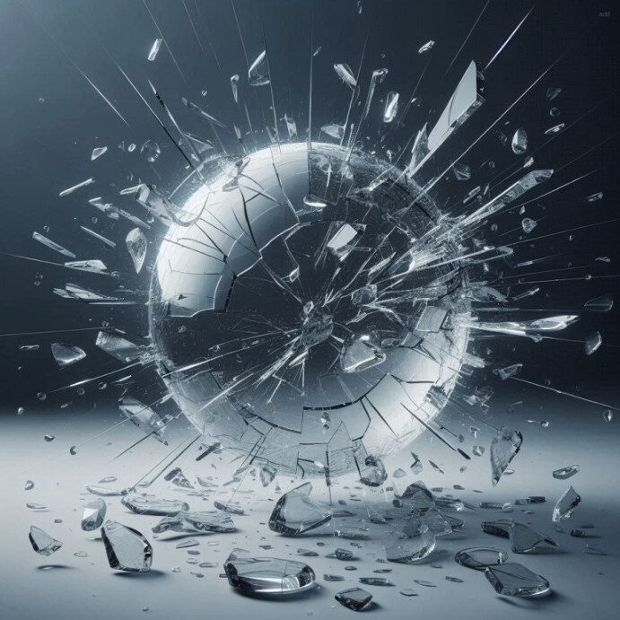 Copy of Abstract Broken Glass Ball Abstract Photographic Image ...