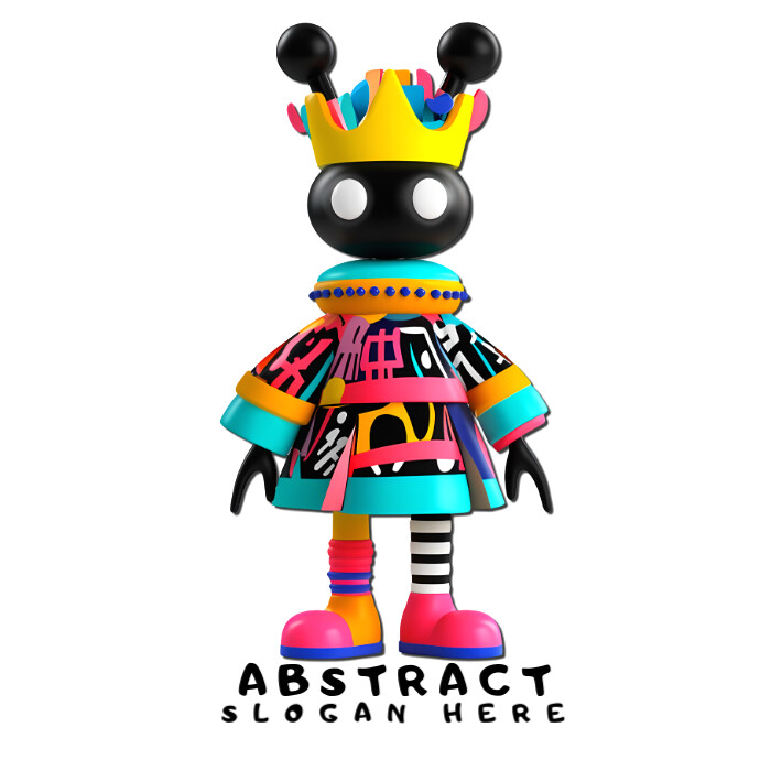 Abstract Cartoon Character Logo Template | PosterMyWall