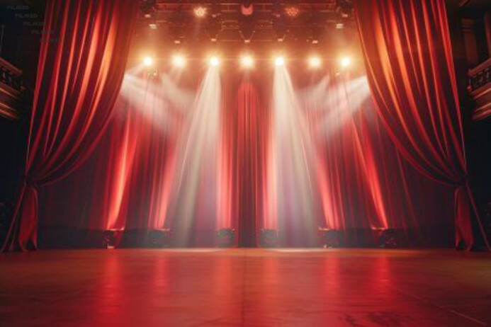 Copy of Abstract Center Stage Spotlight Poster | PosterMyWall