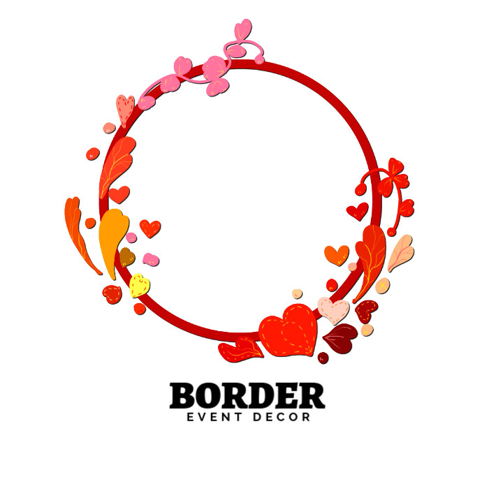 Copy of Abstract circle frame design | PosterMyWall