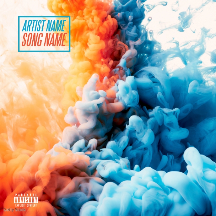 Copy of Abstract Color drop in water Album Cover Art | PosterMyWall