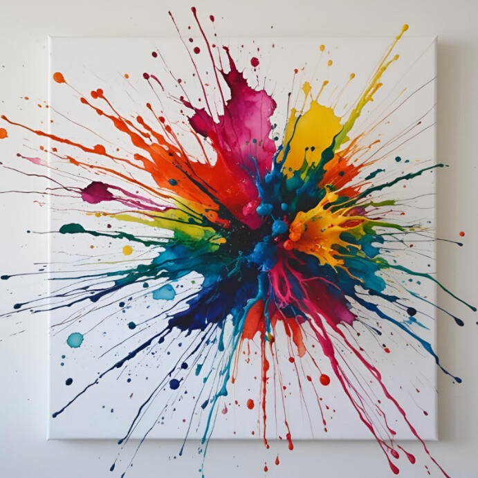Abstract Color Splash Paint Ink watercolor Background Template ...
