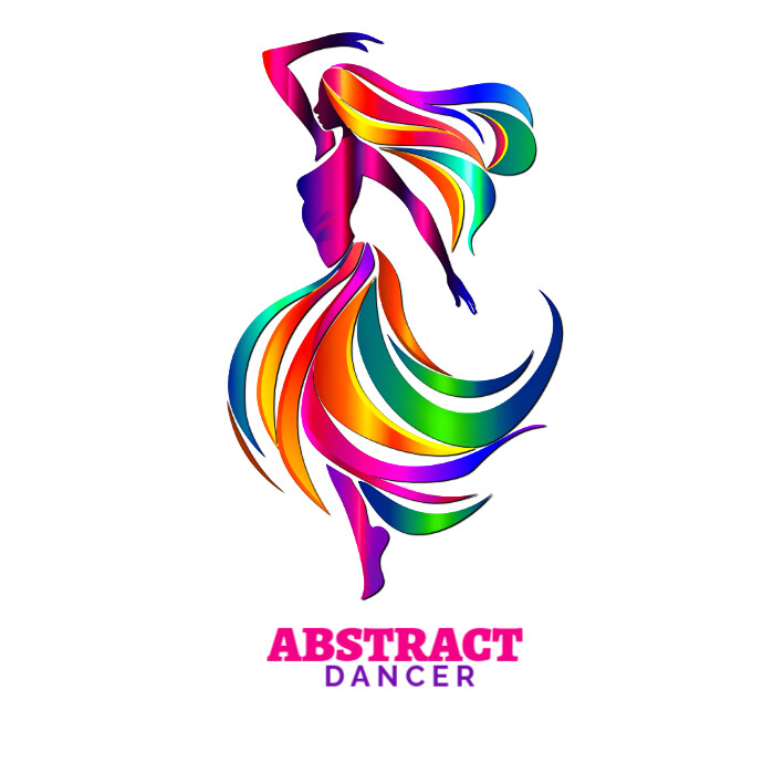 Copy of Abstract Colorful Dancer Logo | PosterMyWall