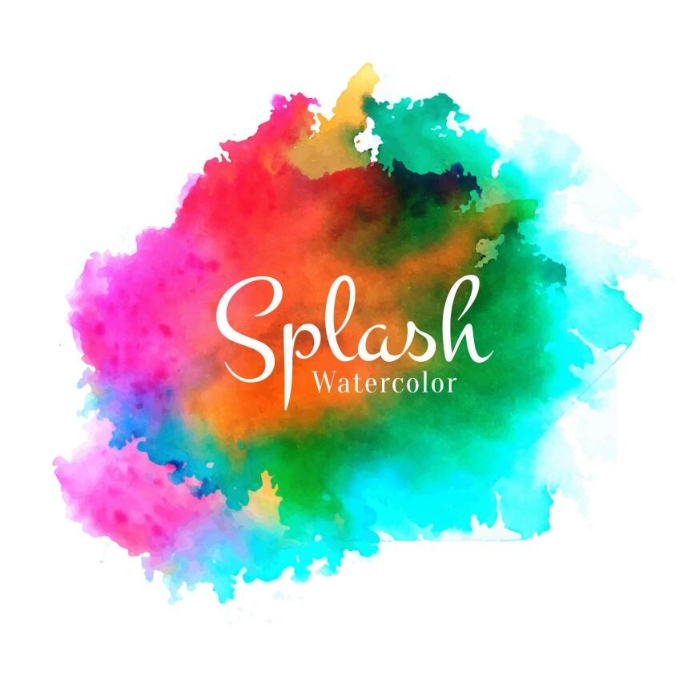 Abstract colourful water coloour splash Template | PosterMyWall