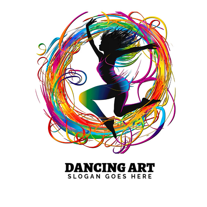Abstract Dance Art Logo Template | PosterMyWall