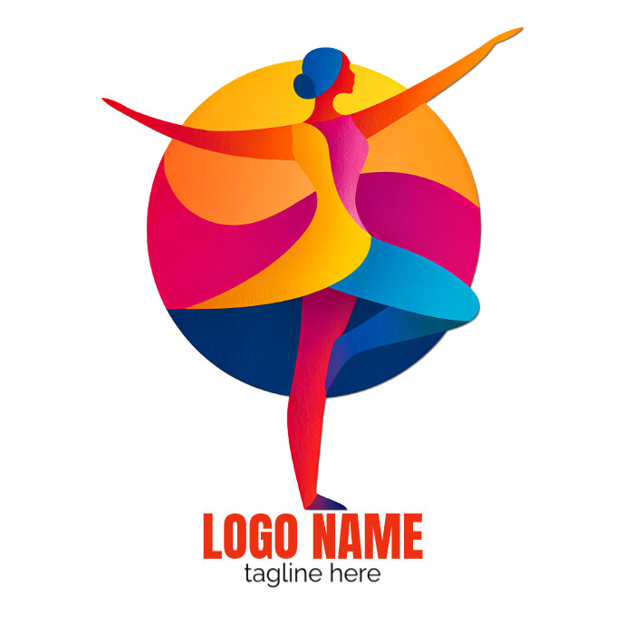 Abstract dancing logo Template | PosterMyWall