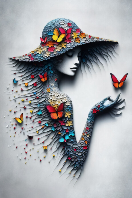 Abstract Digital Art Poster Template | PosterMyWall