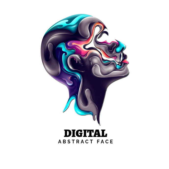 Abstract Digital Face Logo Template | PosterMyWall