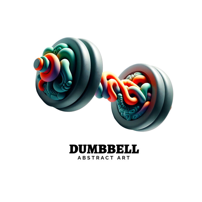 Abstract dumbbell logo Template | PosterMyWall