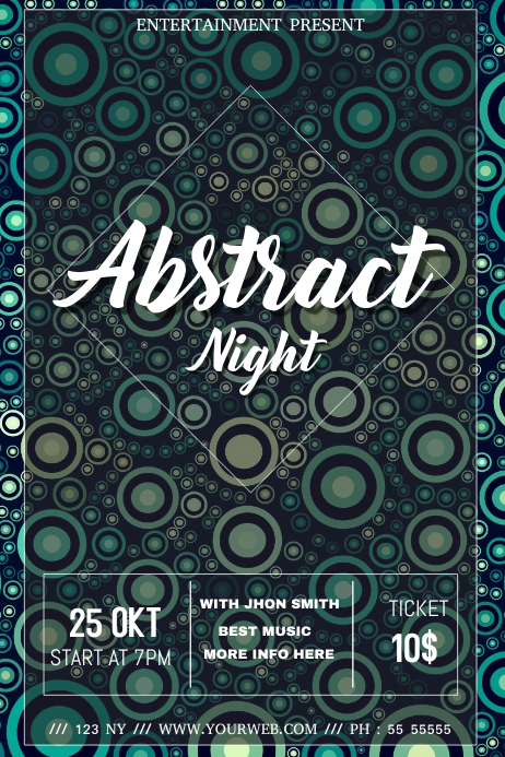 Abstract event flyer template | PosterMyWall