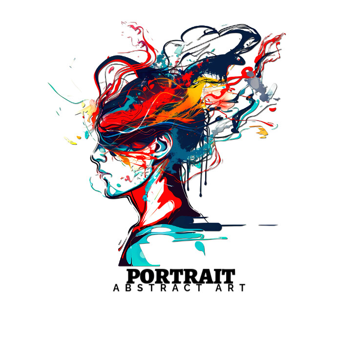 Copy of Abstract Face Portrait Logo | PosterMyWall