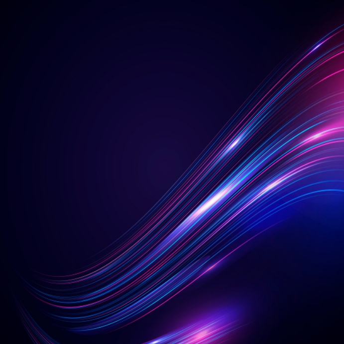 Copy of Abstract flowing neon wavy background | PosterMyWall