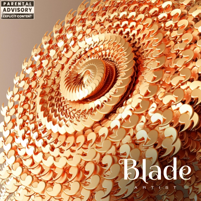 Abstract Gold album cover template | PosterMyWall