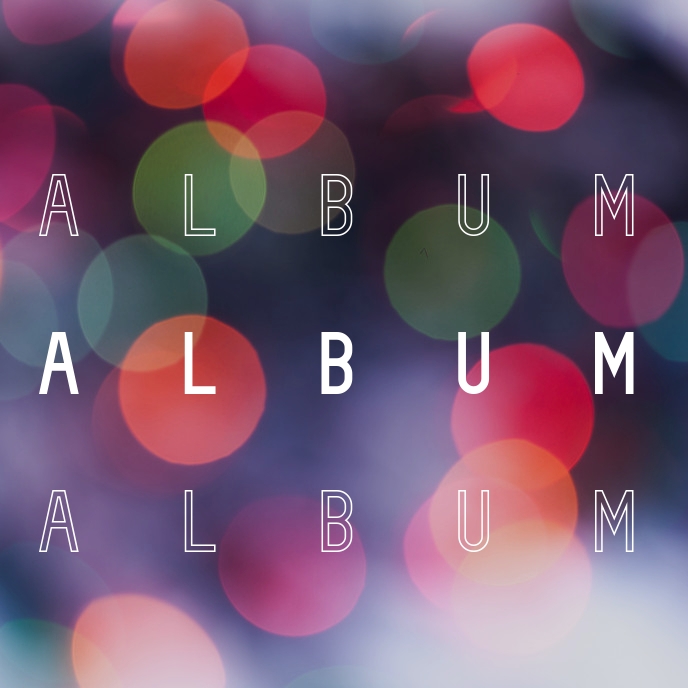 Abstract gradient particles album cover Template | PosterMyWall