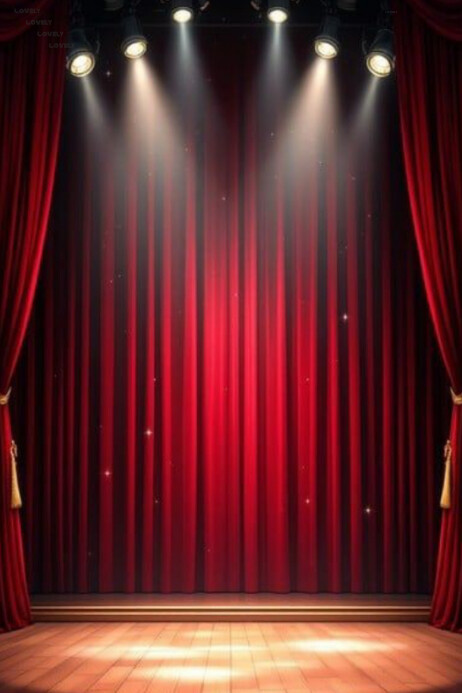Abstract Grand Curtain Reveal Poster Template | PosterMyWall
