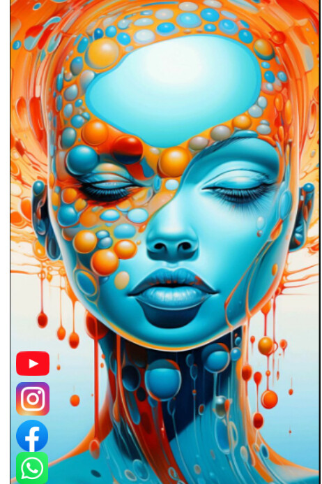 Abstract head Painting Poster Template | PosterMyWall