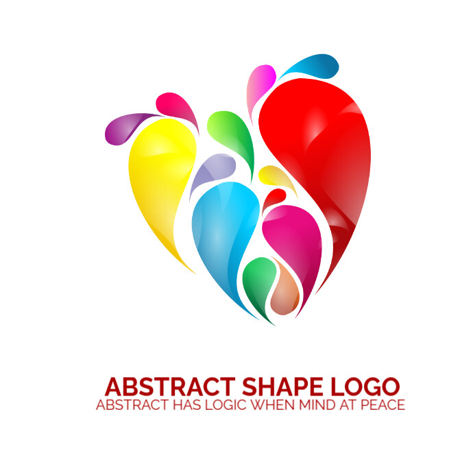 Copy of Abstract heart shape logo | PosterMyWall