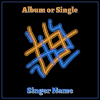 Abstract Lines Album Single Cover Template | PosterMyWall