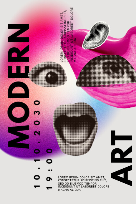 Copy of abstract modern art poster | PosterMyWall