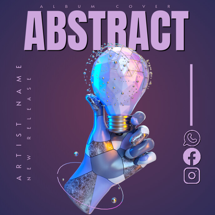 Abstract music album cover Template | PosterMyWall