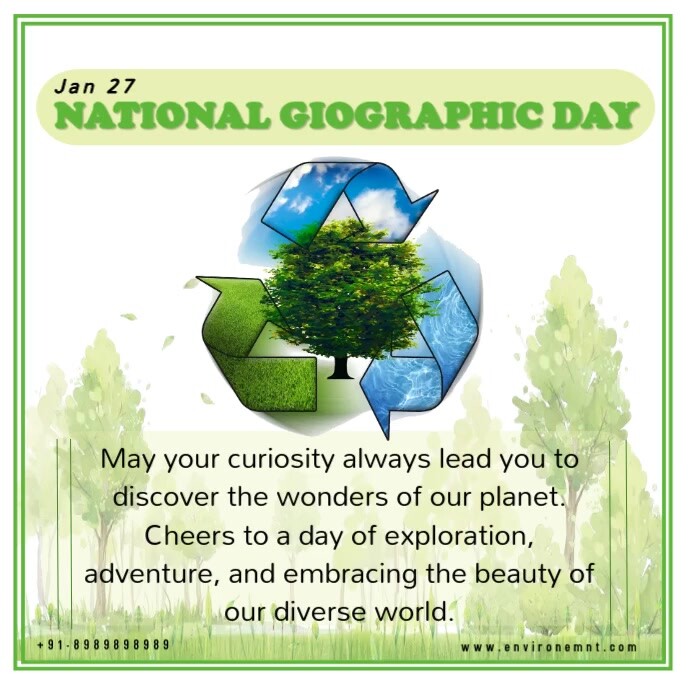 Abstract National Geographic Day Instagram Post Template | PosterMyWall