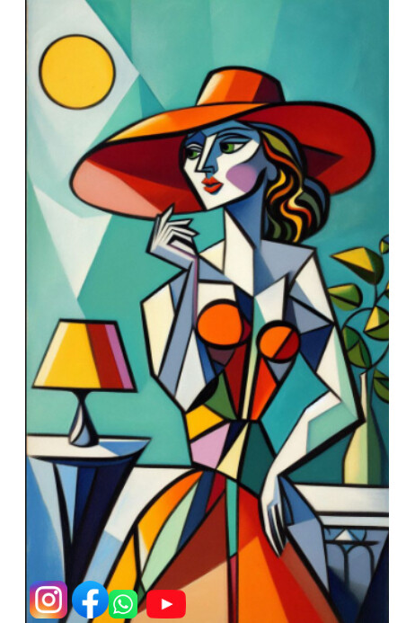 Modèle Abstract Painting Poster | PosterMyWall