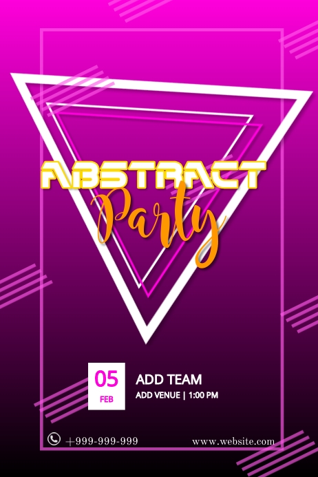 Abstract party Template | PosterMyWall
