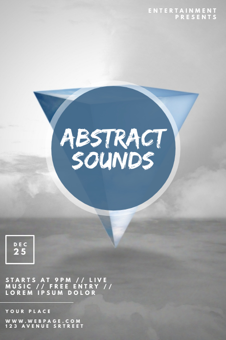 Abstract Party Flyer Template | PosterMyWall