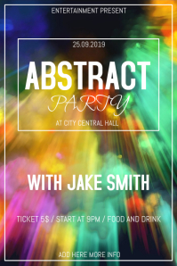 Abstract party flyer template | PosterMyWall