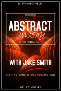 Abstract party flyer template | PosterMyWall