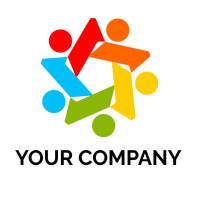 ABSTRACT PEOPLE COMMUNITY LOGO Template | PosterMyWall