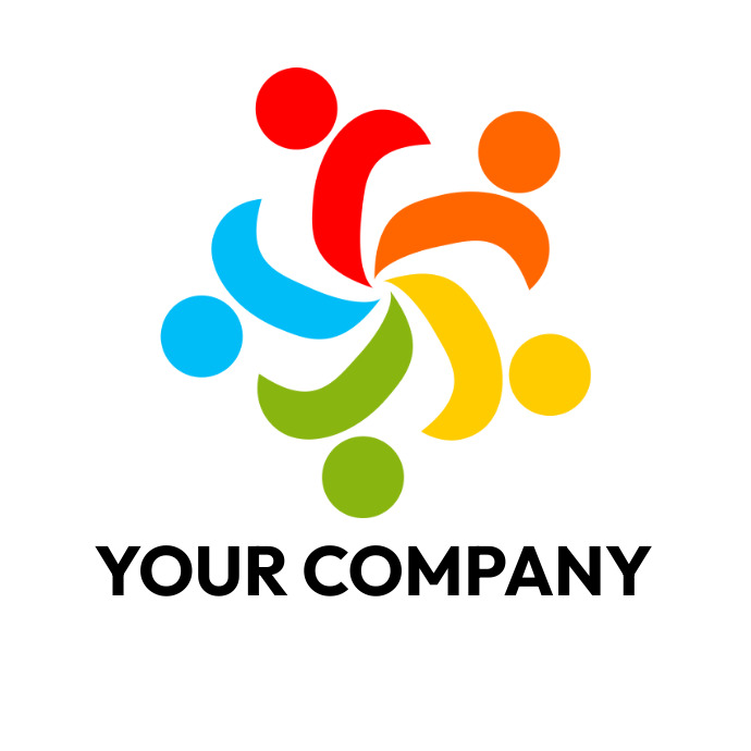 ABSTRACT PEOPLE COMMUNITY LOGO Template | PosterMyWall