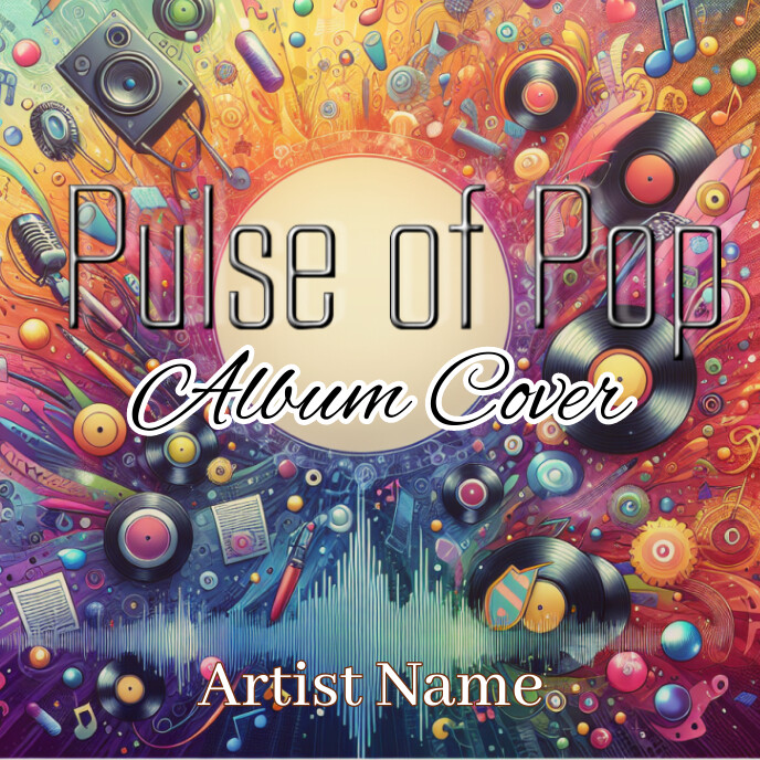 Copy of Abstract Pulse Of Pop Album Cover | PosterMyWall