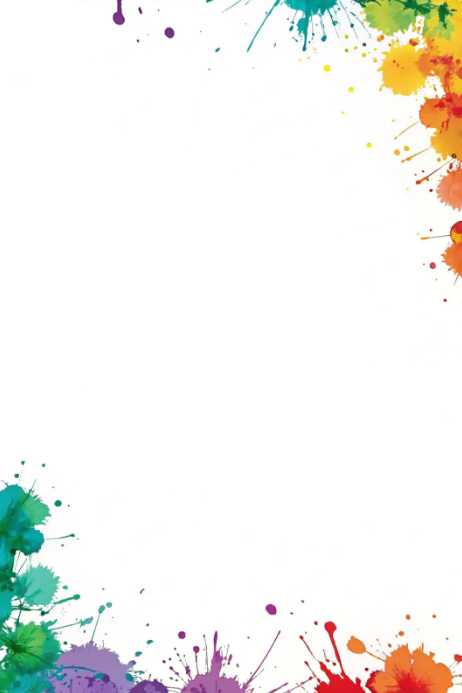 Copy of Abstract Rainbow Watercolor Splash Border Frame Poster ...