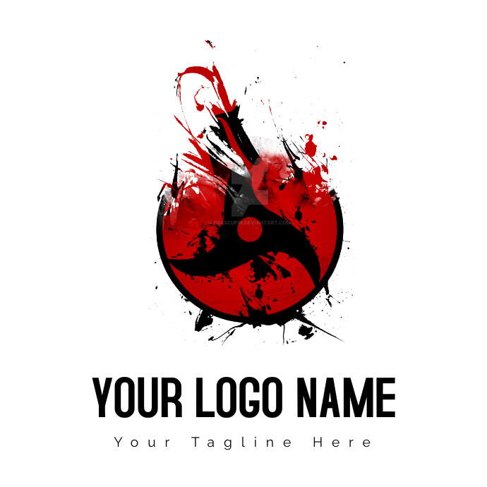 Copy of Abstract Red And Black Abstract Logo Logo | PosterMyWall