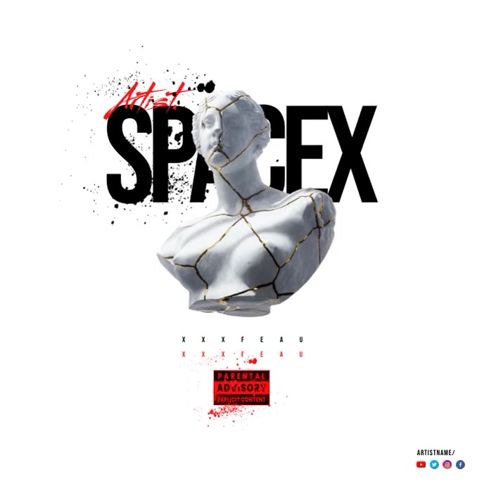 Abstract Splash Free Album Cover Template | PosterMyWall