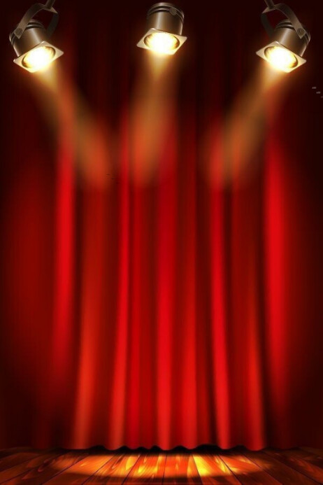 Abstract Stage Decoration With Spotlights Poster Template | PosterMyWall