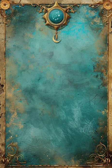 Abstract Steampunk Celestial Border Frame Poster Template | PosterMyWall