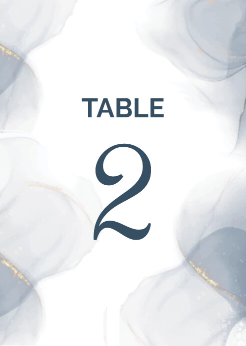 Abstract Table Number A6 Template | PosterMyWall