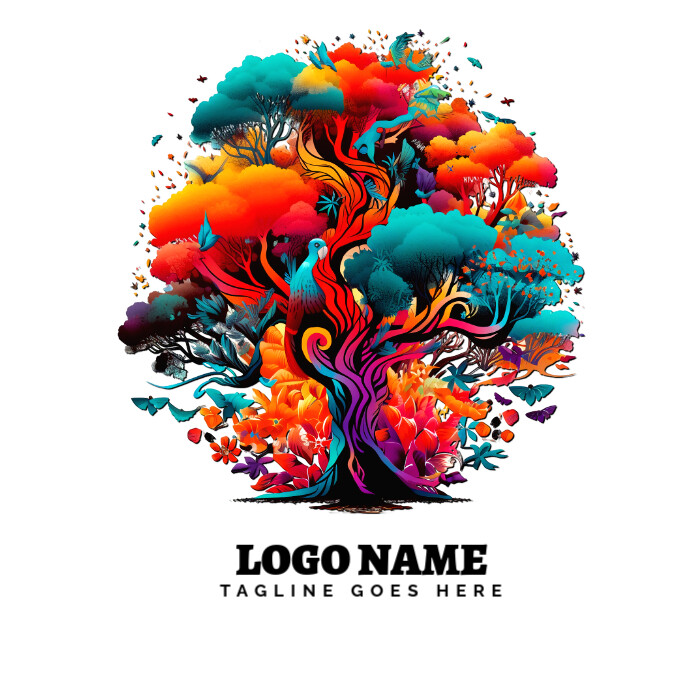 Abstract Tree Logo Template | PosterMyWall